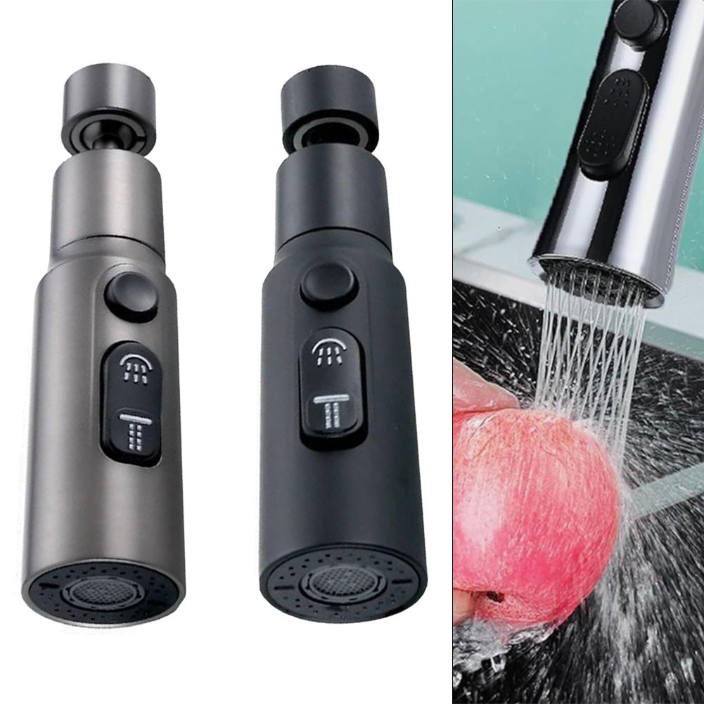 Rotary Faucet 3 Water Output Modes ABS Material Brass Material Double ...
