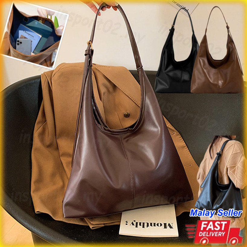 2024 Niche Design Vintage Shoulder Bag Women Fashion PU Leather Handbag Large Capacity Casual ...