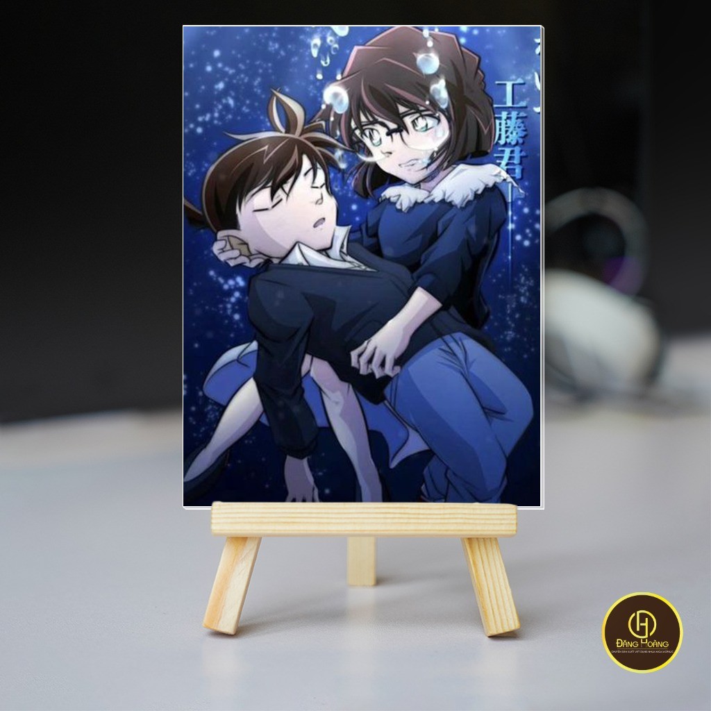Glass painting of Detective Conan movie 2024, Sherry, Gin, Conan Anime ...