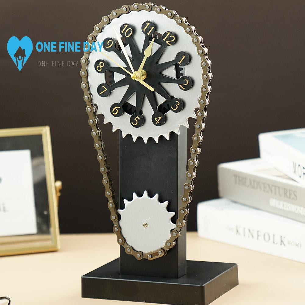 Metal Edition Rotating Gear Clock Decorative Wall Clock Vintage ...