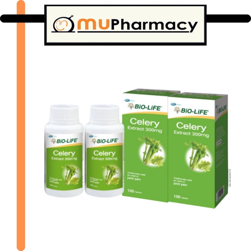 Bio-Life Celery Extract 300mg bottle of 100 tablets/ 2 x 100 tablets ...