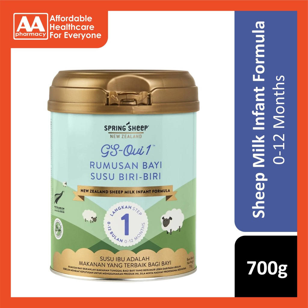 Spring Sheep New Zealand Sheep Milk Infant Formula Step 1 700g (0-12 ...