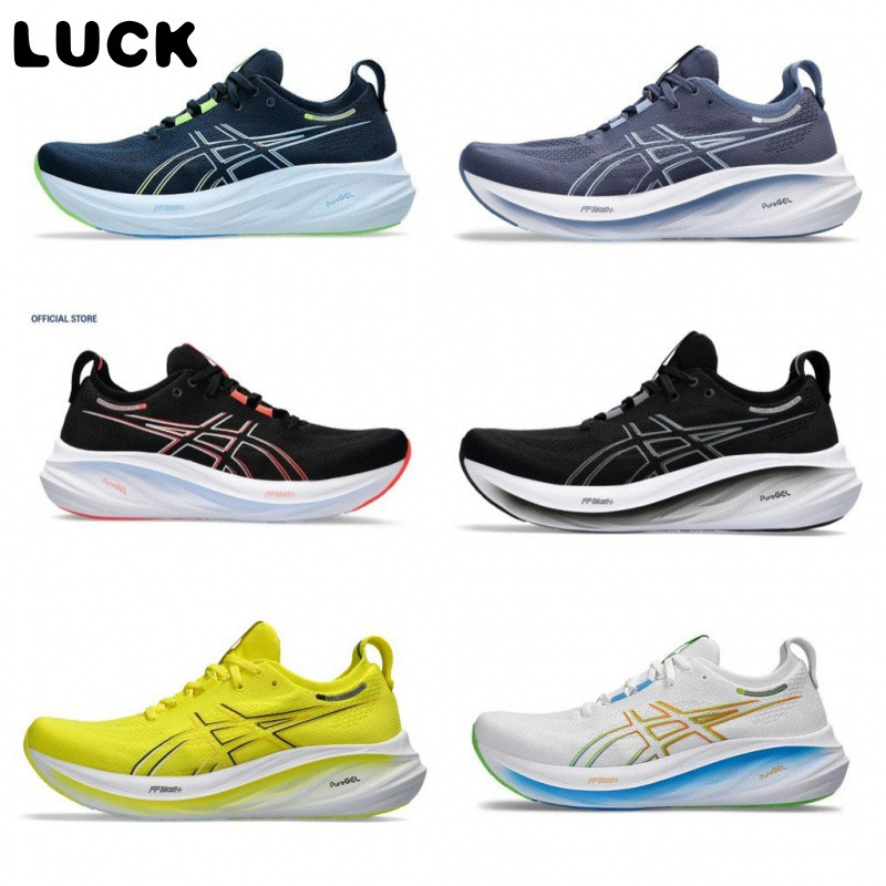 Six colors GEL-NIMBUS 26 Running shoes for men and women 6OGZ | Shopee ...