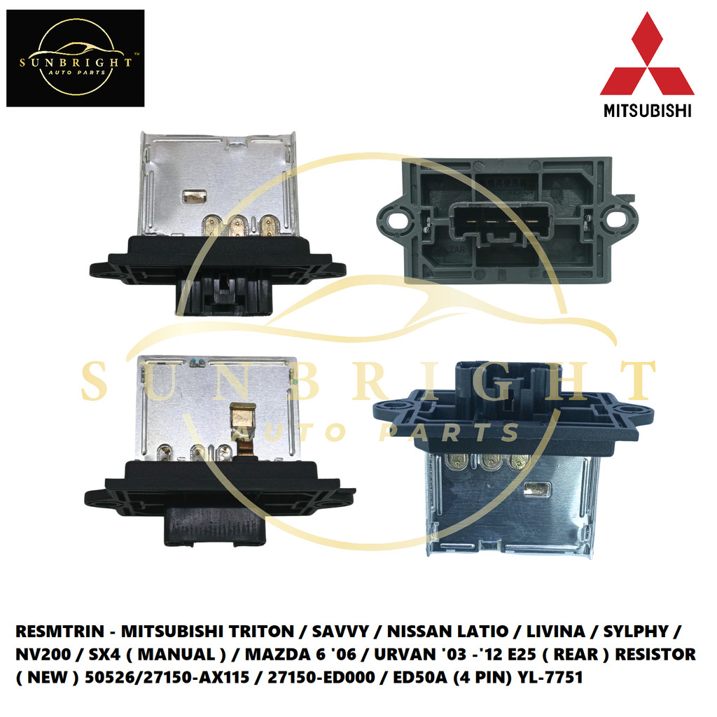 MITSUBISHI TRITON / SAVVY / NISSAN LATIO / LIVINA / SYLPHY / MAZDA 6 ...