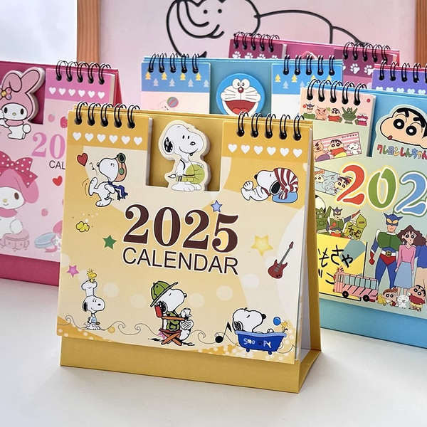 calendar 2024 calendar 2025 2025 Kalendar Meja Kartun Baharu Perhiasan ...