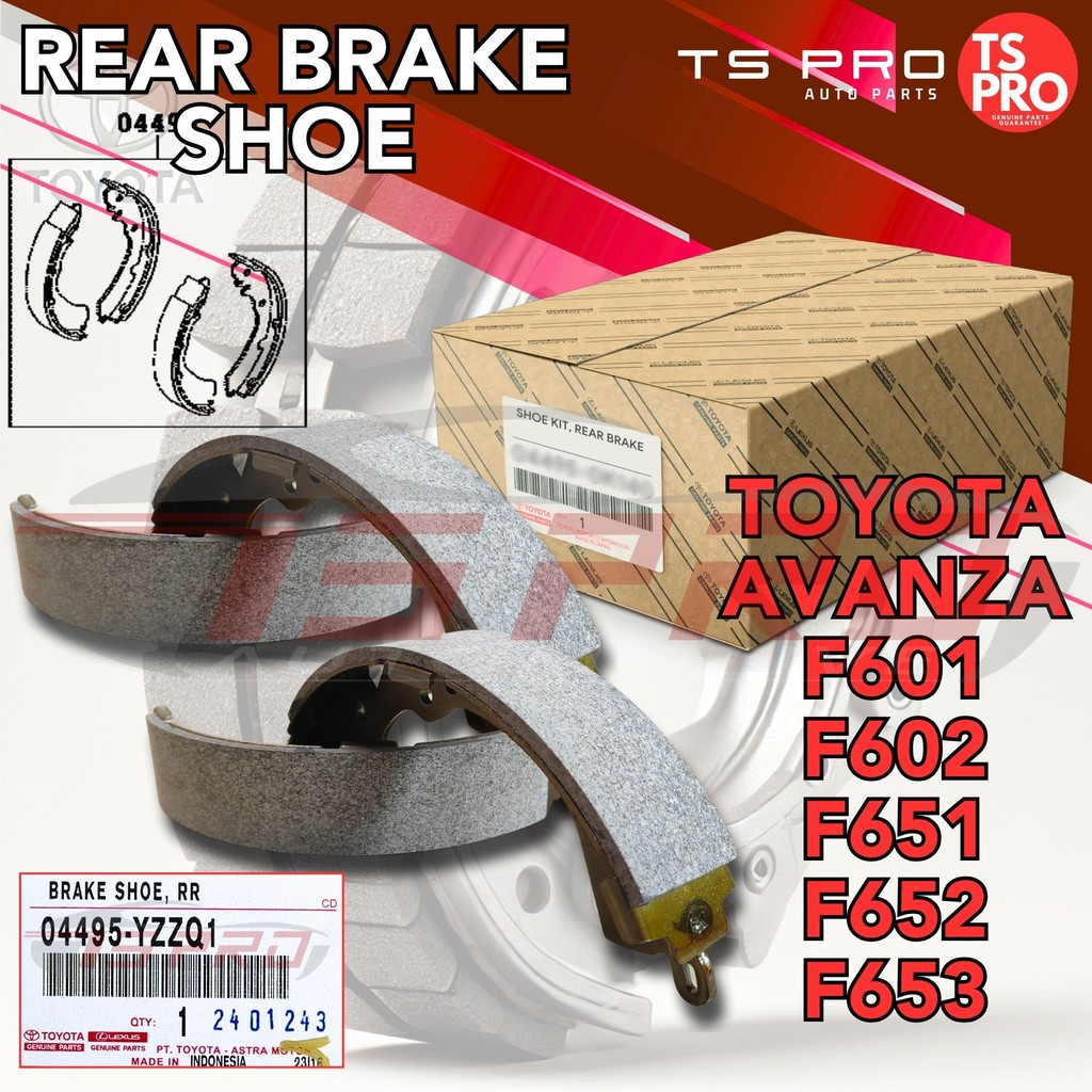 Toyota Avanza F601 F602 F651 F652 F653 Genuine Rear Brake Shoe Drum ...
