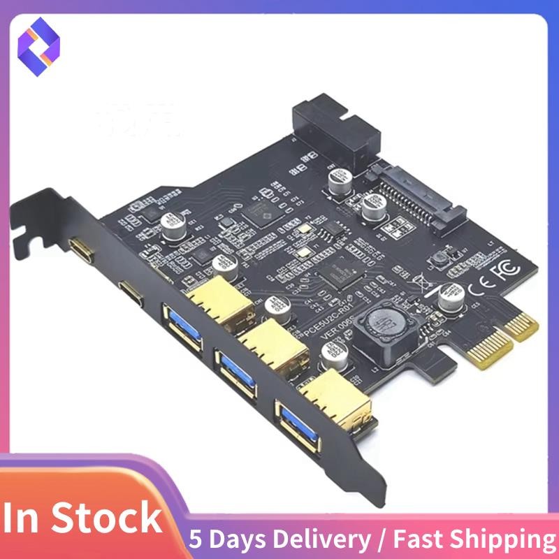 New Type C USB 3.2 Gen2 PCIE Card Hub USB 3.0 PCI Express Board PCI-E ...