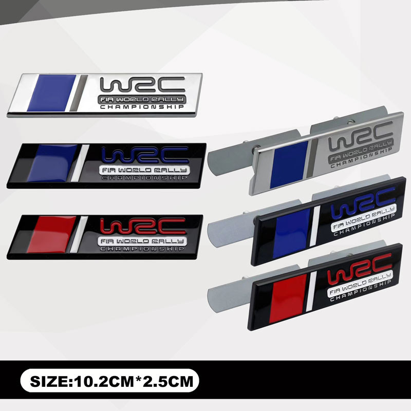 WRC Rally Metal Emblem Body Sticker Grille Badge Decal For Honda Fit ...