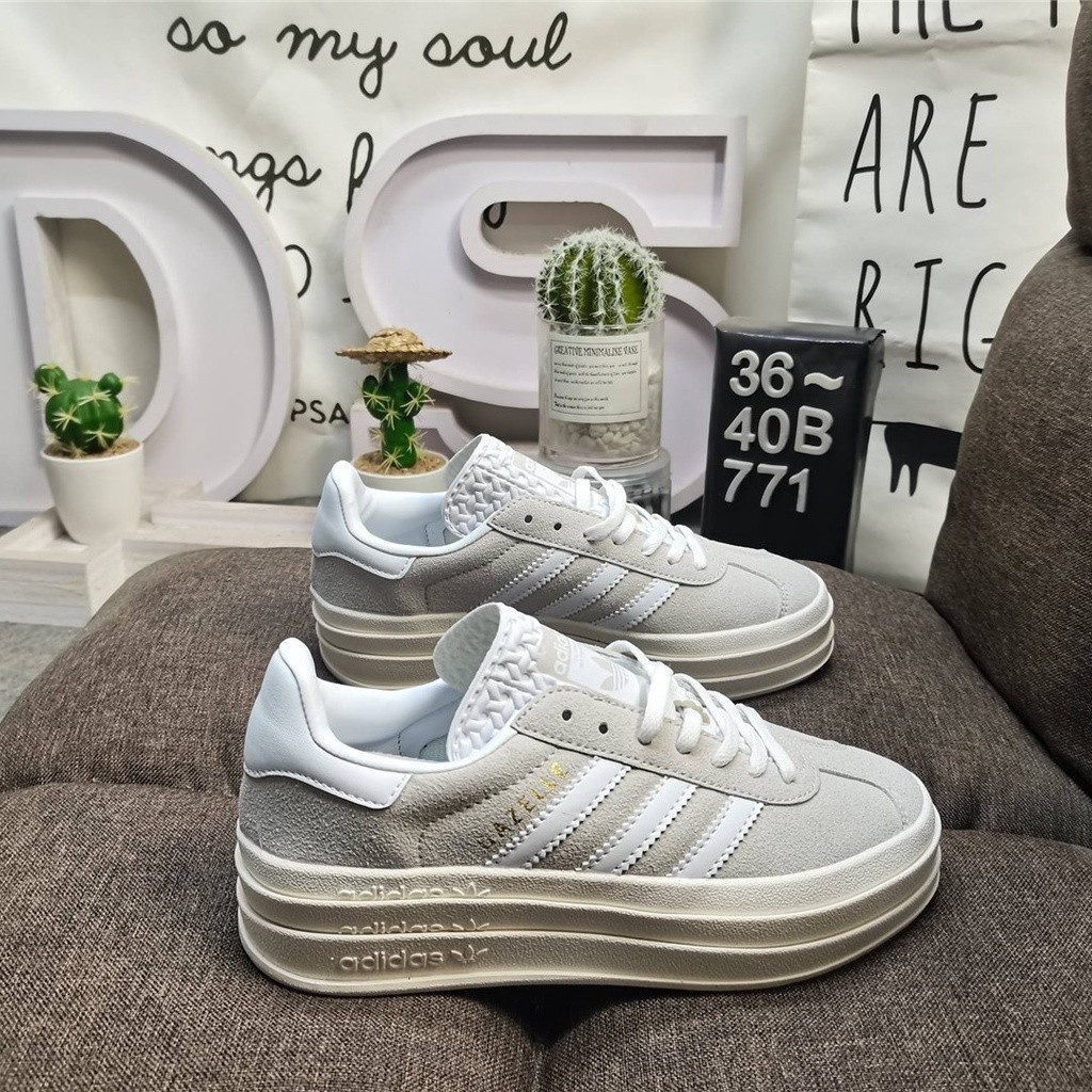 Adidas Originals Gazelle bold W Clover vintage sweater | Shopee Malaysia