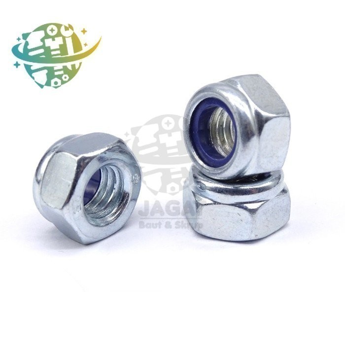 (304) Nylon Nut M3 - M6 Silver Nylon Lock Nut | Shopee Malaysia