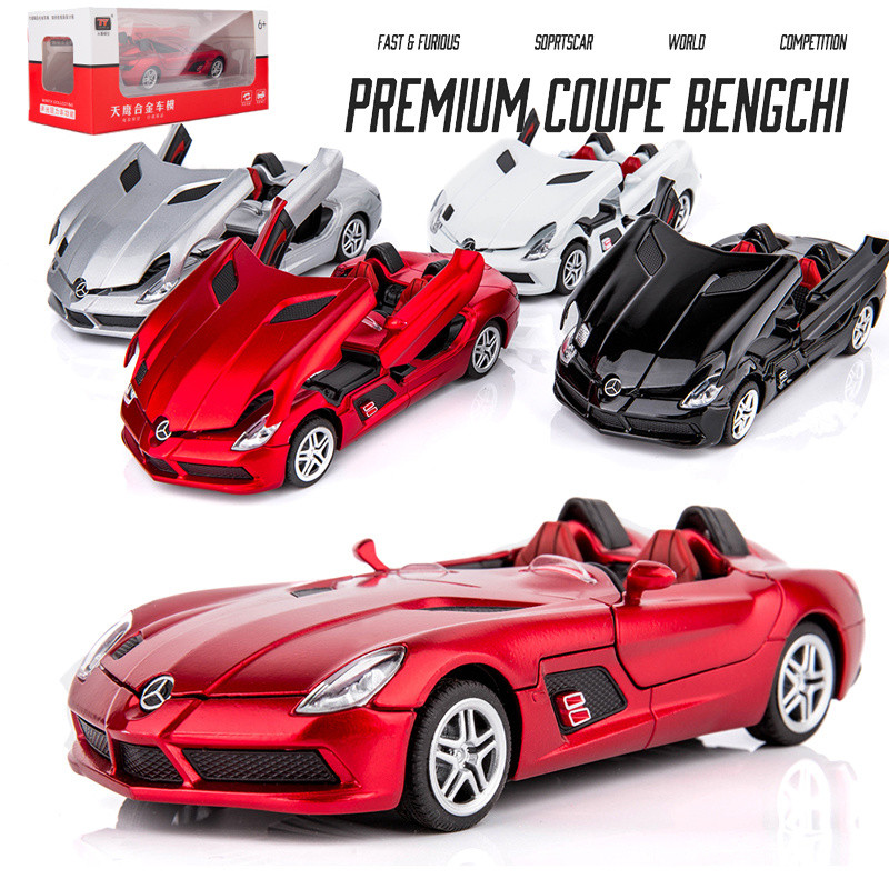 1/32 Mercedes SLR Aloi Model Kereta Boleh Tukar Kereta Sukan Tarik ...