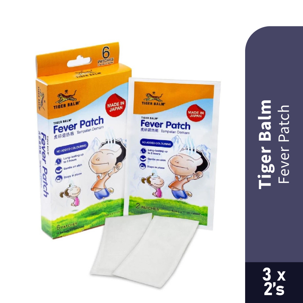 TIGER BALM Fever Patch 3 X 2's with Menthol, Cool Fever, Cooling Patch ...