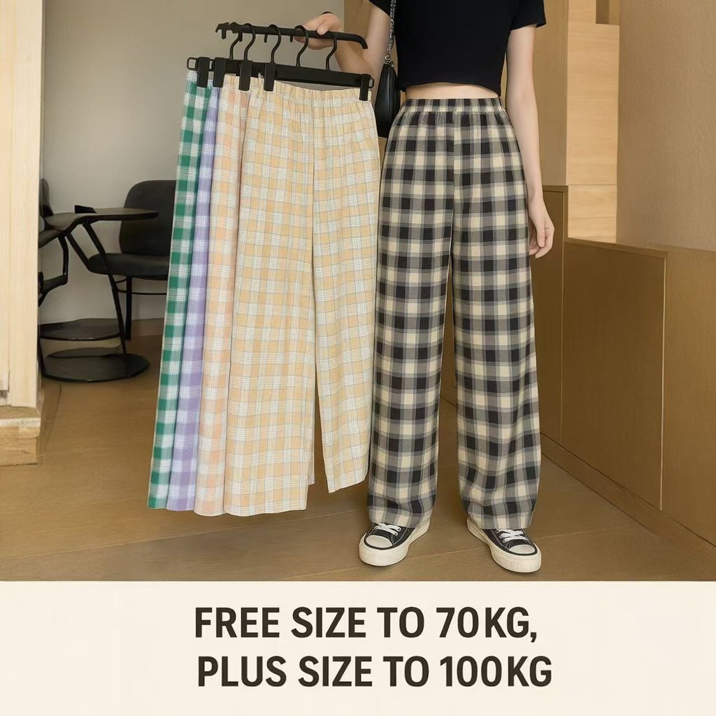YAN@YAN Women Long Loose Pants Trousers Seluar Panjang Memeri Soft ...