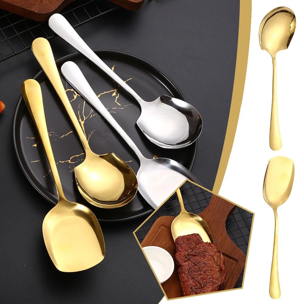 Extra Thick Stainless Steel Big Spoon Public Spoon Tablespoons Buffet ...