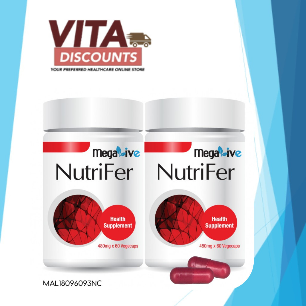 [EXTRA 2 GIFT] MEGALIVE NUTRIFER VCAPS 60S PACK-OF-2 EXP07/2026 ...
