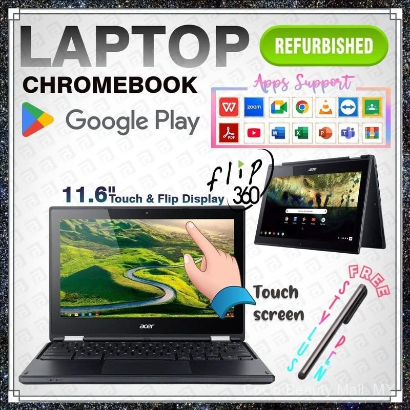 (Refurbished) TouchScreen | Acer R11 ChromeBook Laptop / 11.6" inch ...