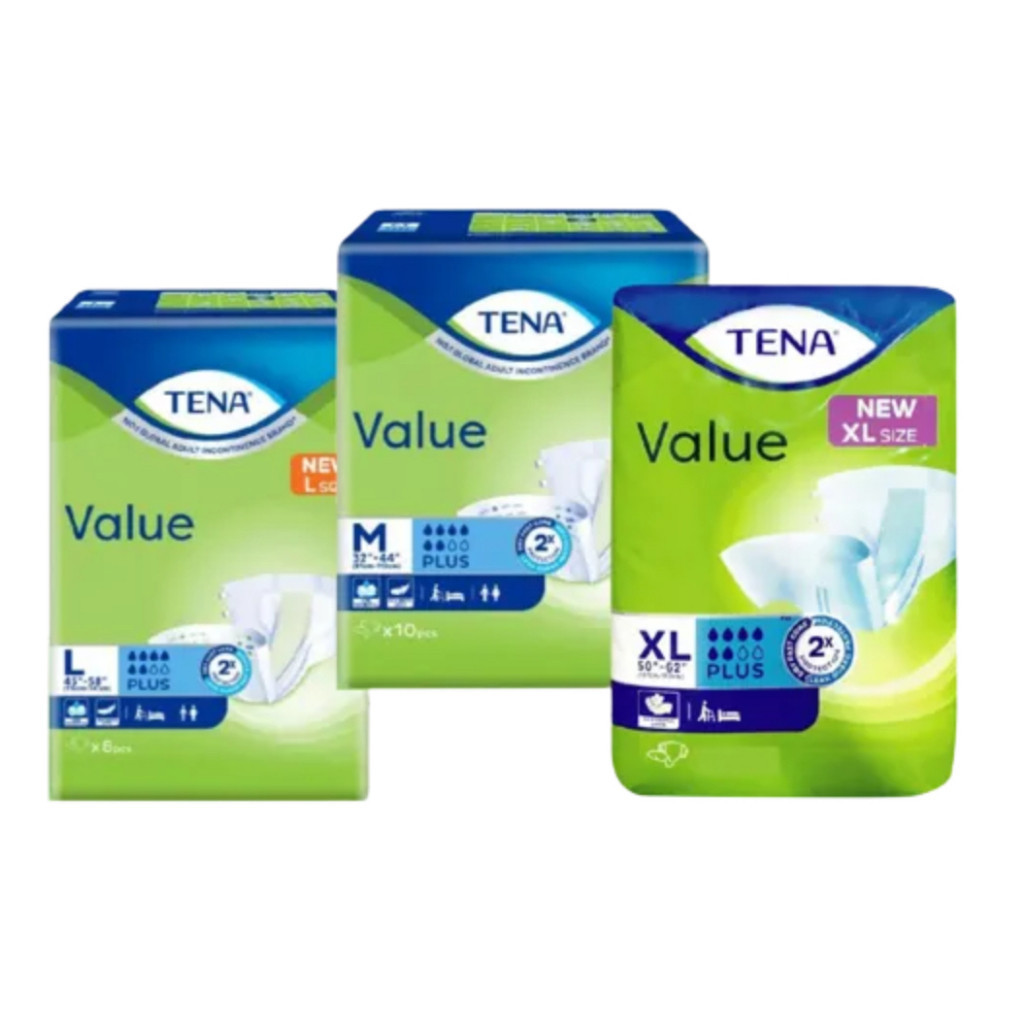 Tena Value Adult Diaper (TAPE M10/ L8/ XL8) / (PANTS M/L/XL) | Shopee Malaysia