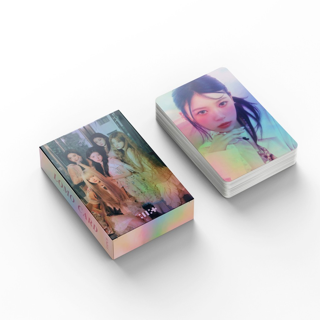 50-55pcs/box ILLIT Holographic Laser Lomo Cards I'LL LIKE YOU SUPER ...