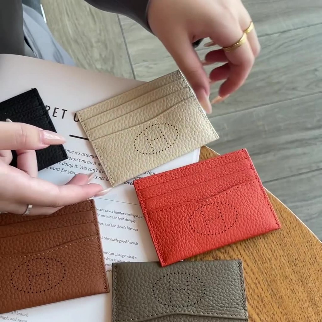 One Piece Simple Fashionable Genuine Leather Multi-card Card Holder ...