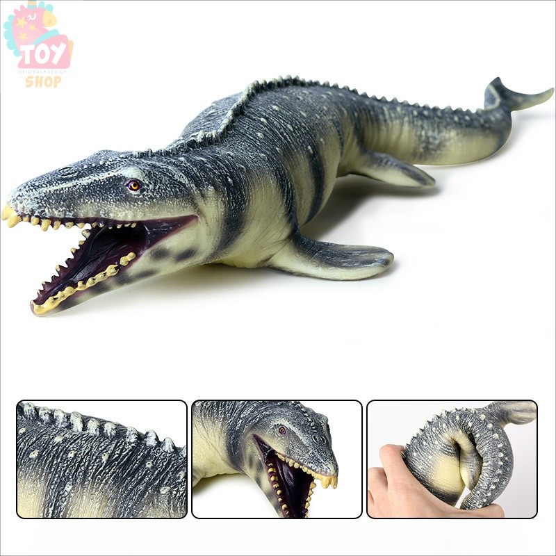 Jurassic Mosasaurus Aquaman Soft Rubber Simulation Dinosaur Model ...