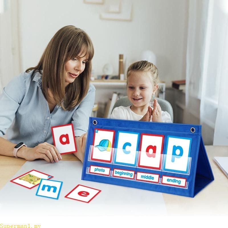 Best CVC Word Spelling Games Desktop Pocket Chart Set CVC Word Spelling ...
