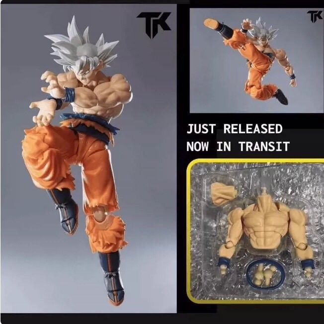 Tk Custom Dragon Ball Shf Ultra Instinct Goku Upper Torso Muscles Kit ...