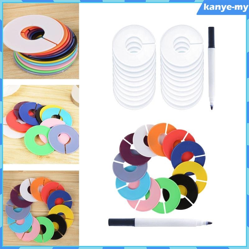 [KY] Closet Dividers Hanger Separator Divides with Marker Pen Clothing ...