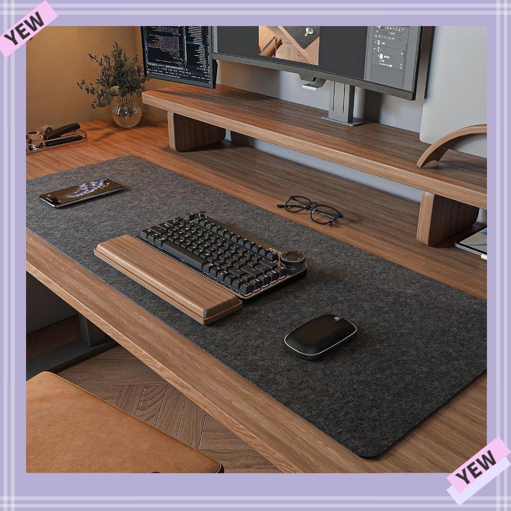 YYE Wool Felt Mouse Pad, Gaming Accessories Stain Resistant Keyboard ...