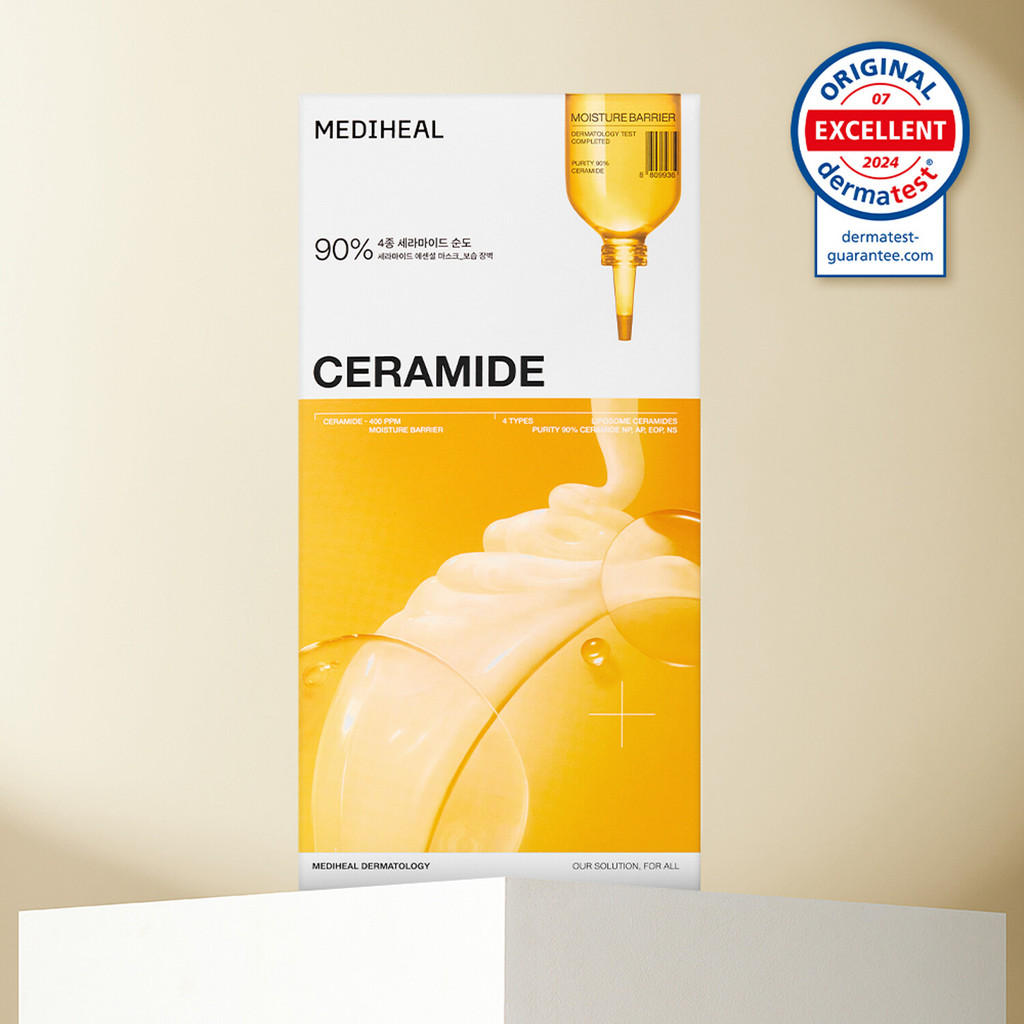 MEDIHEAL Ceramide Essential Mask Sheet – Mositure Barrier 10ea | Shopee ...