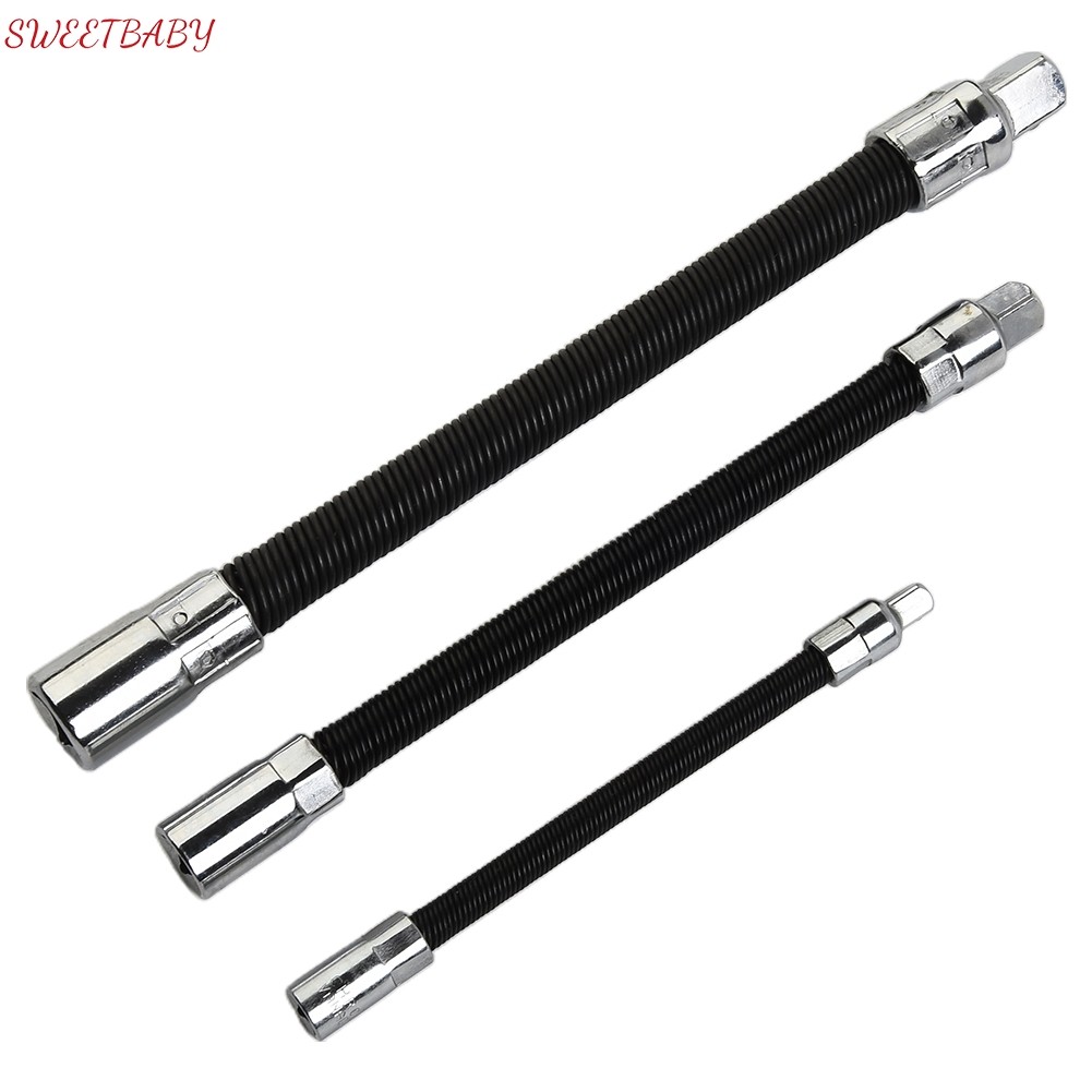 IN STOCK| 1/4 3/8 1/2 Drive Flexible Socket Extension Rod Adapter ...