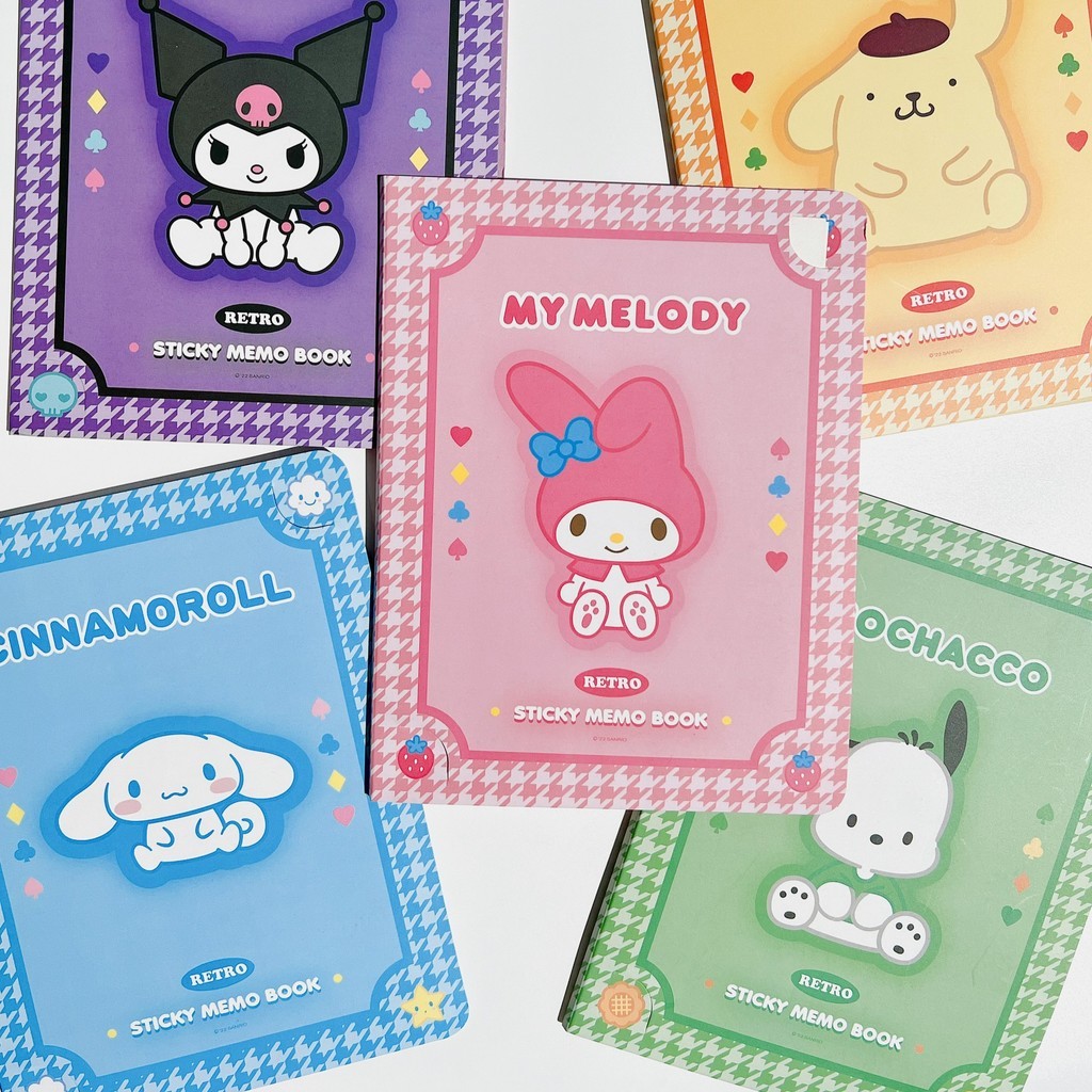 Cute Kuromi Sticky note book Cinnamoroll Sticker Note book Handmade ...