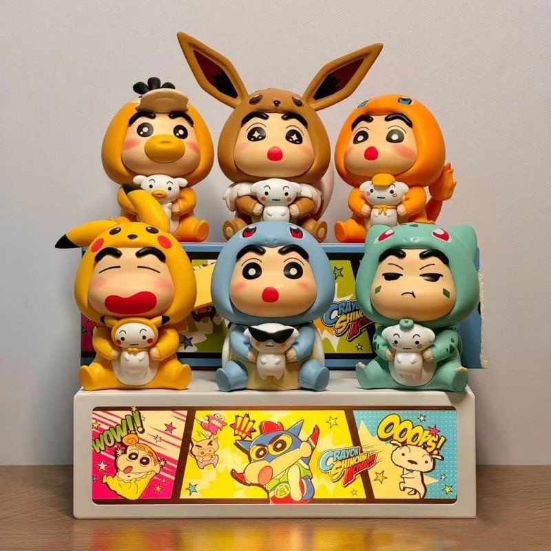 Crayon Shin-chan Cos Pokémon Pikachu Series Action Figure Nohara ...