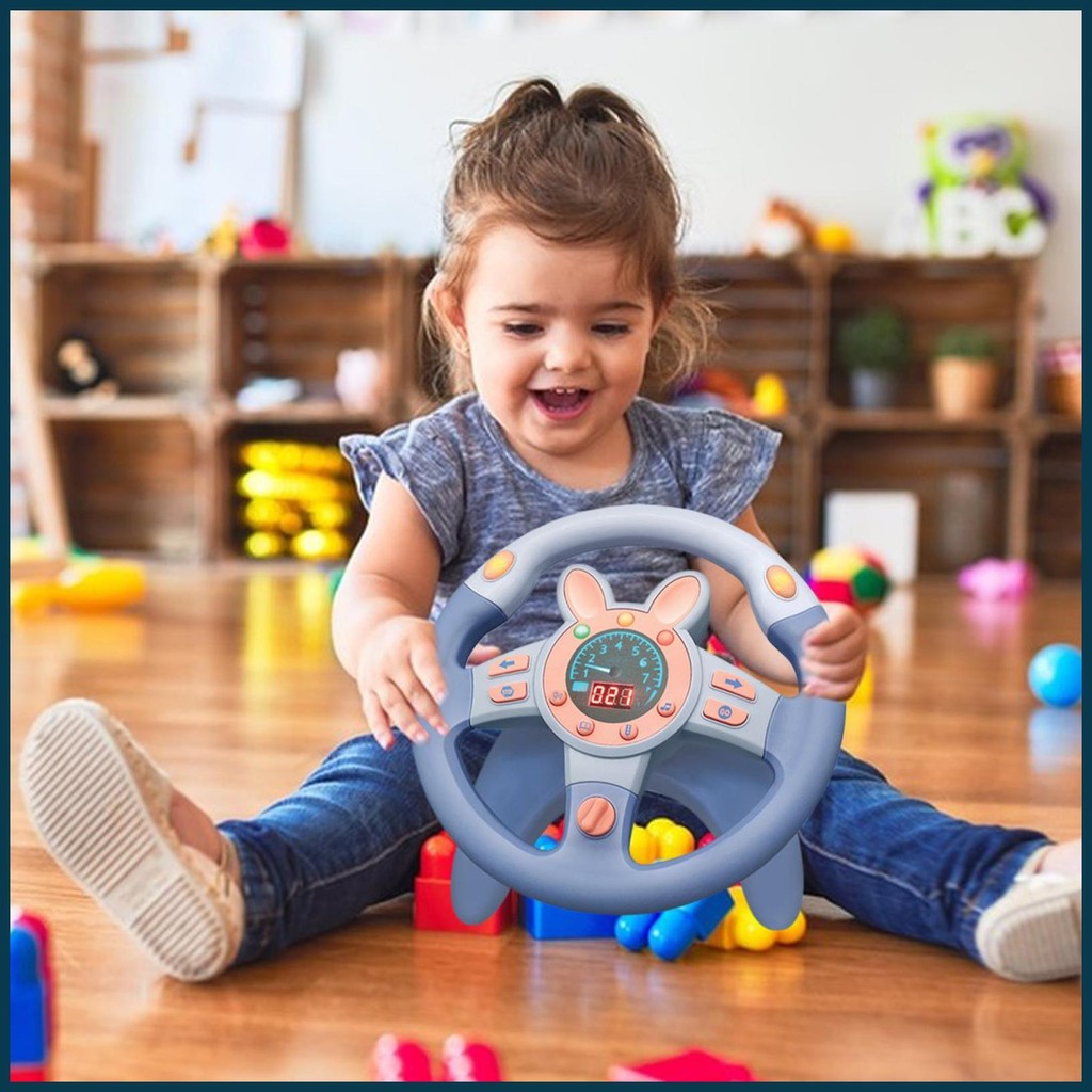Toy Steering Wheel for Kids Simulation Driving Car Toy Steering Wheel ...