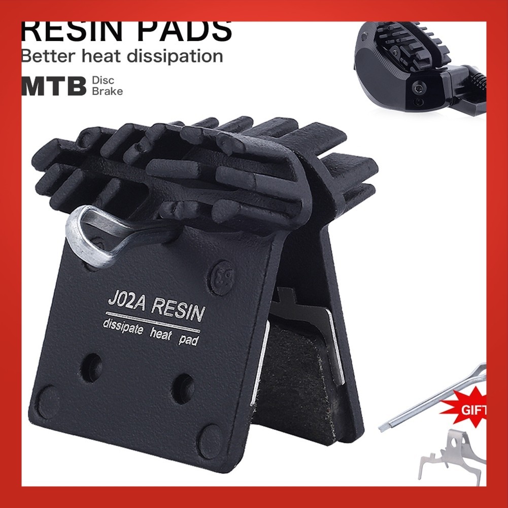 [BTSL] MTB J02A Resin Cooling Fin Ice Tech Disc Brake Pads SLX Deore XT ...