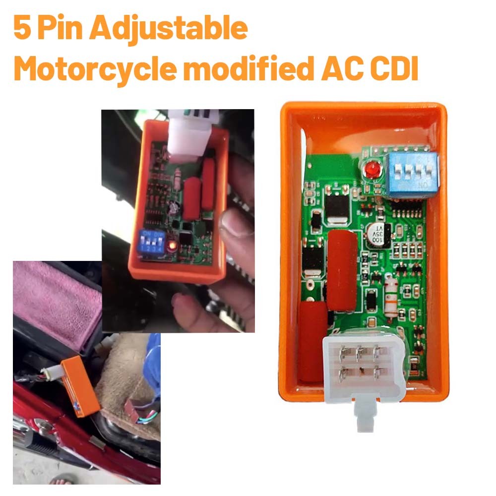 5 Pin Adjustable EX5 Motor Modified AC CDI with DIP Switch POP100 ...