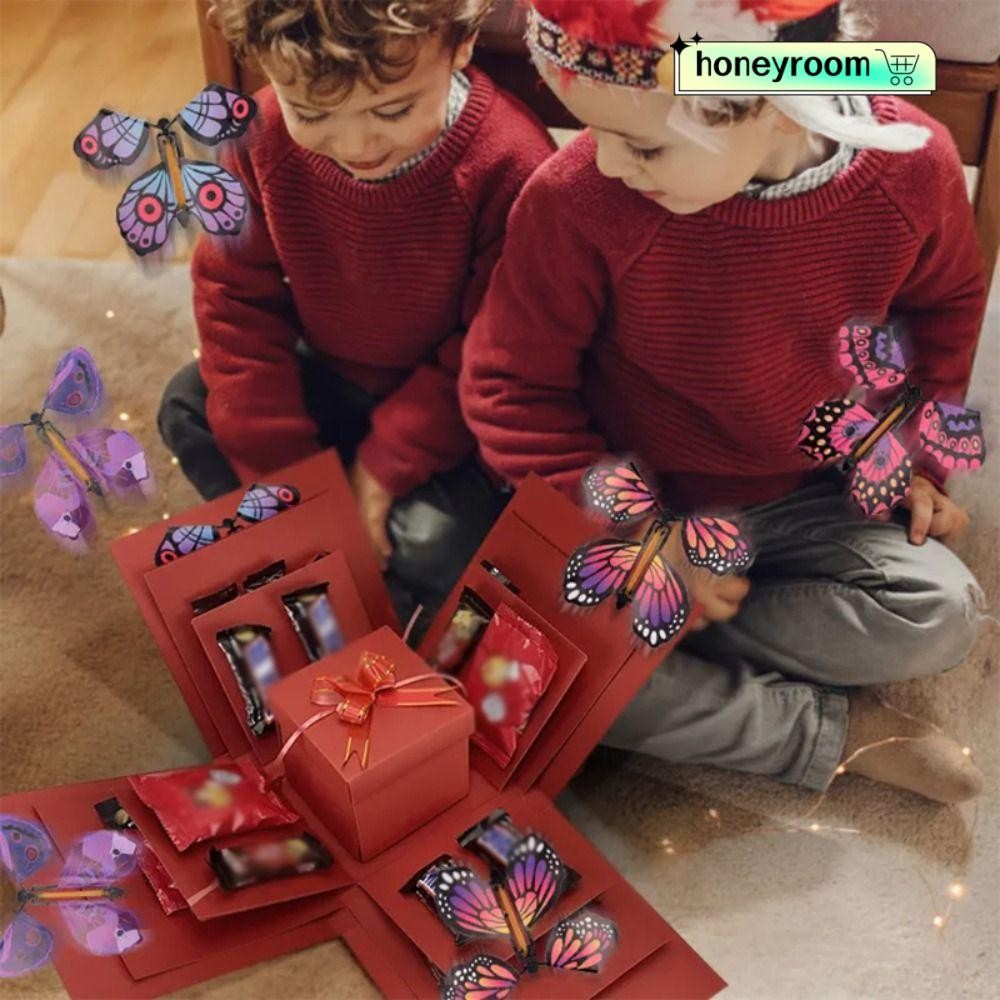 HONEYROOM Butterfly Gift Box, DIY Creative Holiday Photo Album Box ...