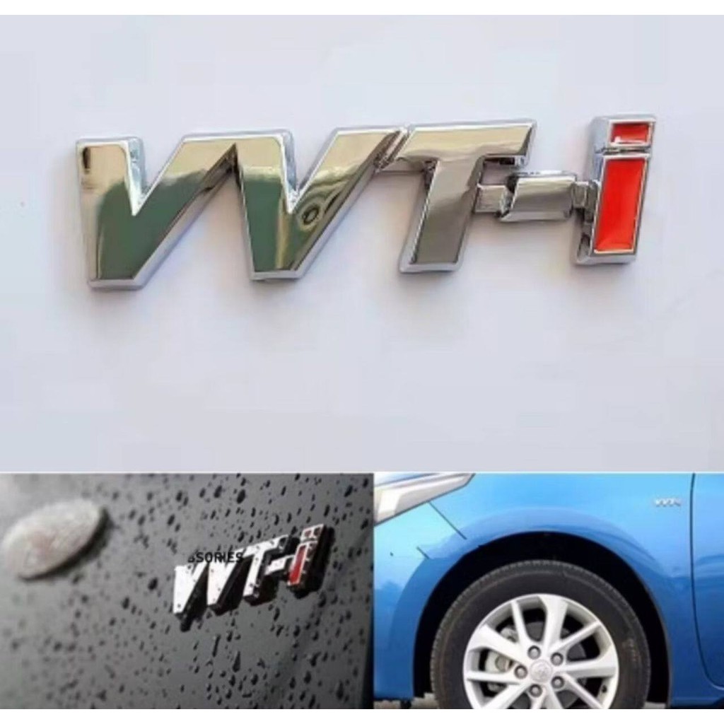 VVTi Logo Car Emblem Sticker Myvi Perodua Bezza Daihatsu Toyota Vios ...