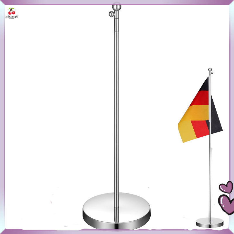 Clamp Flag Pole Holder Telescopic Flagpole Office Accessories Wear ...
