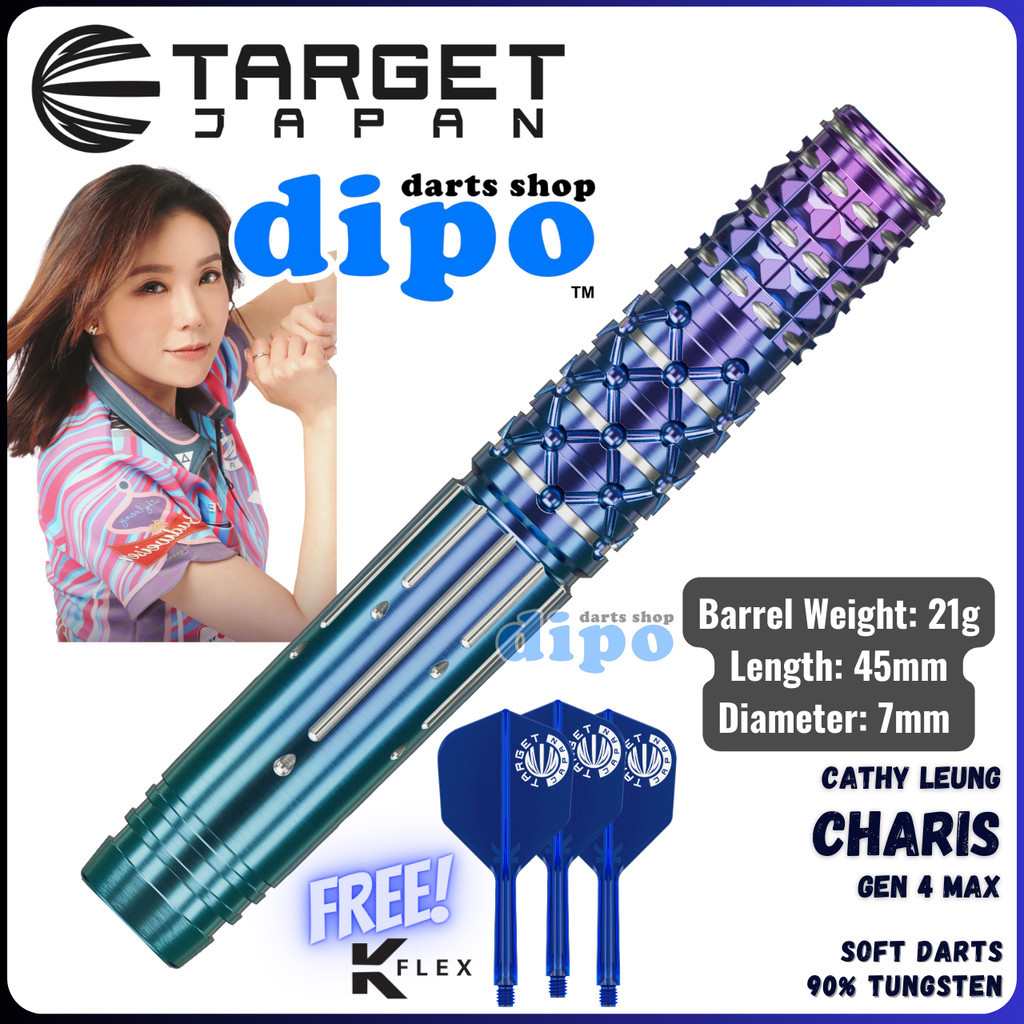 TARGET CHARIS Gen 4 MAX (Cathy Leung model) - TARGET Soft Darts | Shopee Malaysia