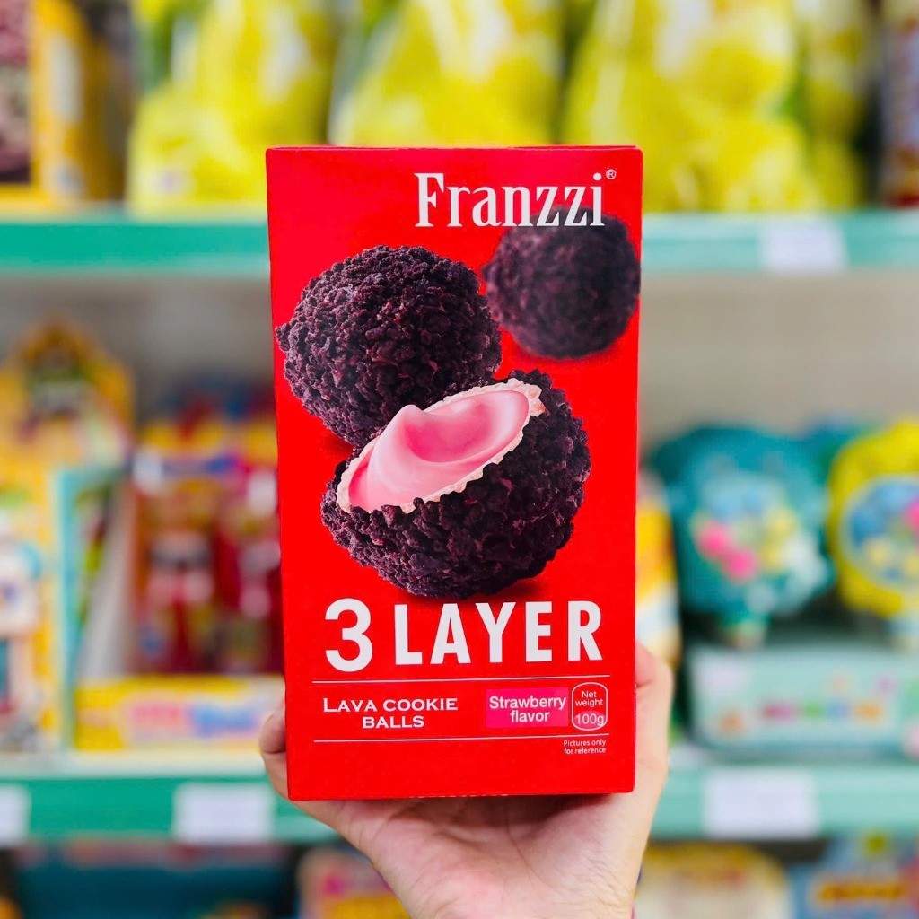 Franzzi Yogurt, Strawberry, Melted Matcha Oreo Cookies 100gram | Shopee ...