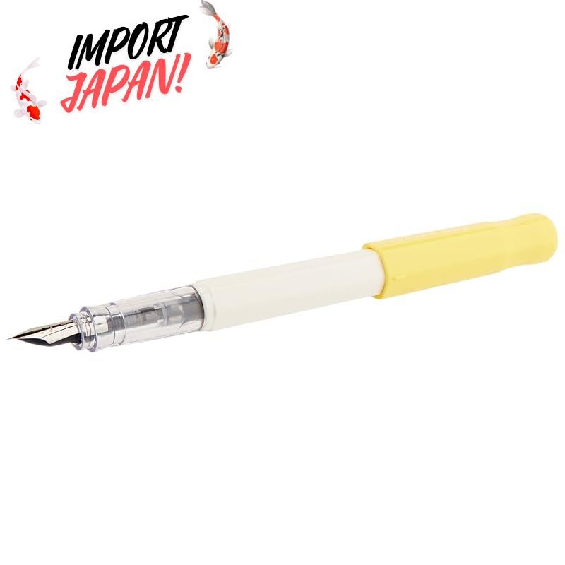 【Direct from Japan】Pilot Fountain Pen Kakuno F Soft Yellow FKA1SRSYF ...