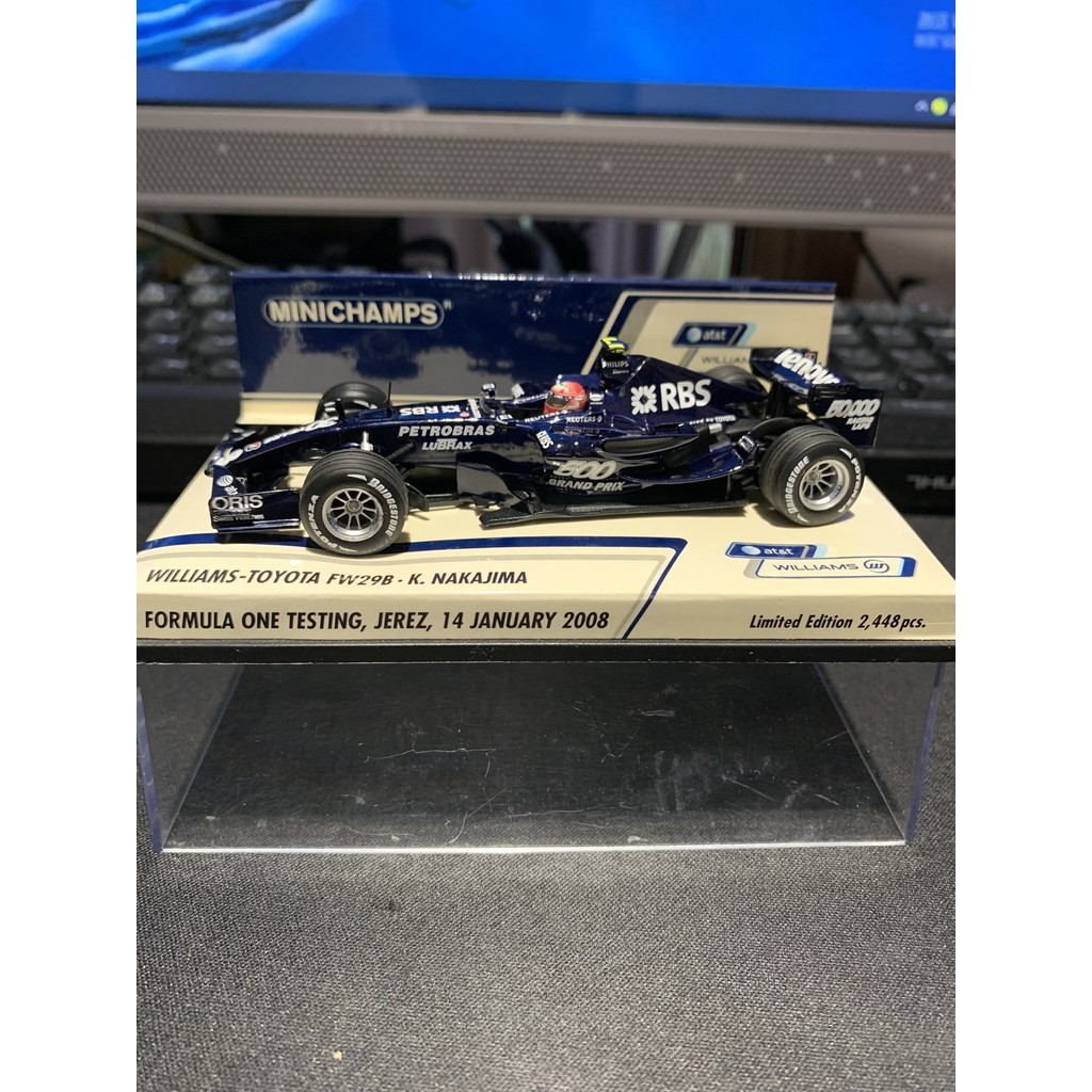 Mini Cut 1/43 Williams Toyota F1 Fleet FW29 B Nakajima Yigui 2008 ...