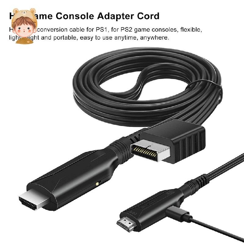 PS1 PS2 to HDMI Game Console Connected to TV High-Definition Cable ...