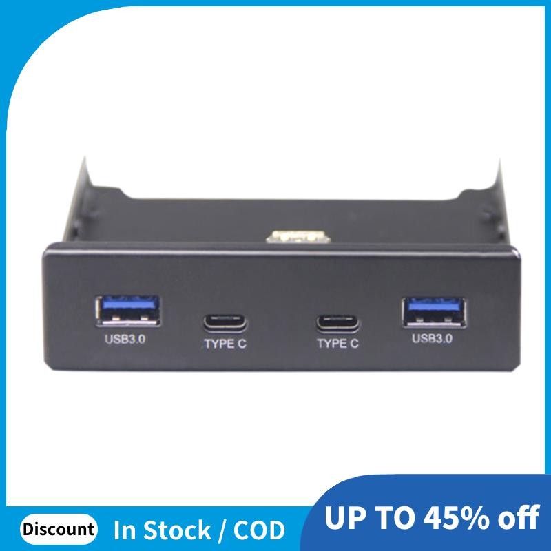 USB Hub USB C Hub 3.5 Inch Floppy Drive Front Panel 2 Port USB 3.0 + 2 ...