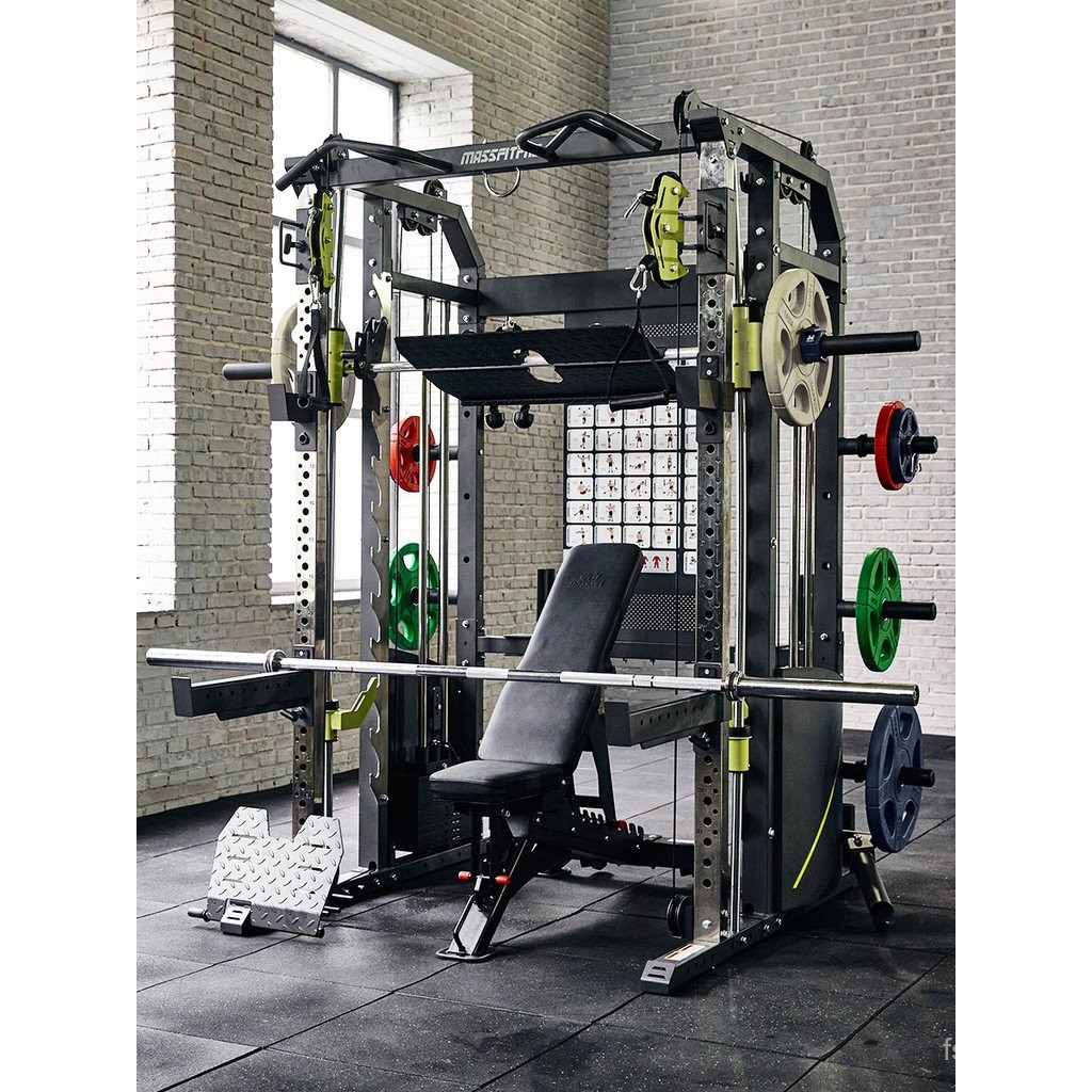 Smith Rack Lat Stand Squat Rack Peralatan Kecergasan Pelbagai Fungsi ...