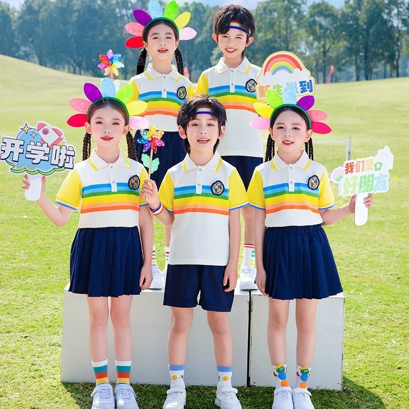 High-quality Pure Cotton First-Class Sports Meeting Suit Primary School ...