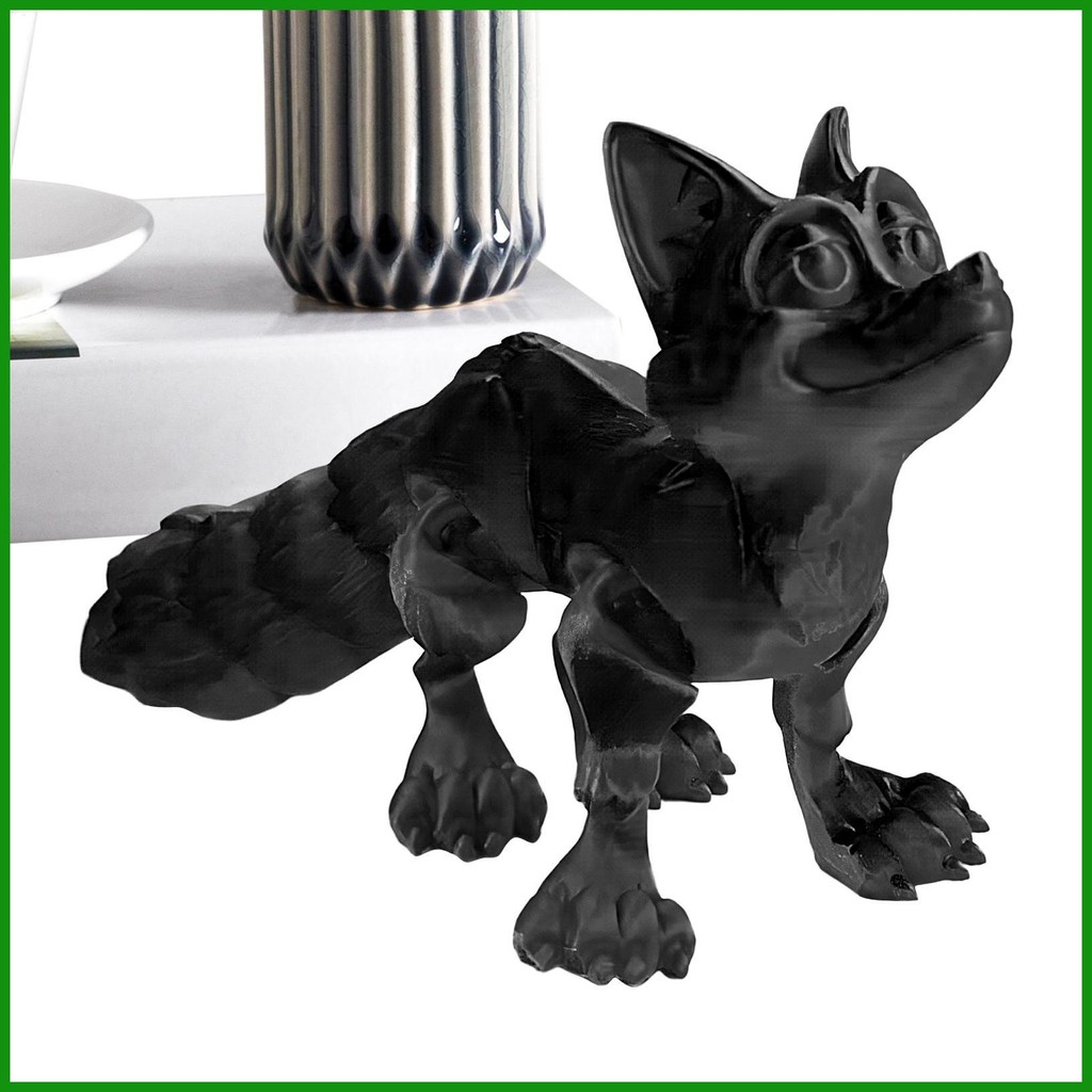 3D Printed Fox Articulated 3d Printed Toy Fantasy Decor Collectible ...