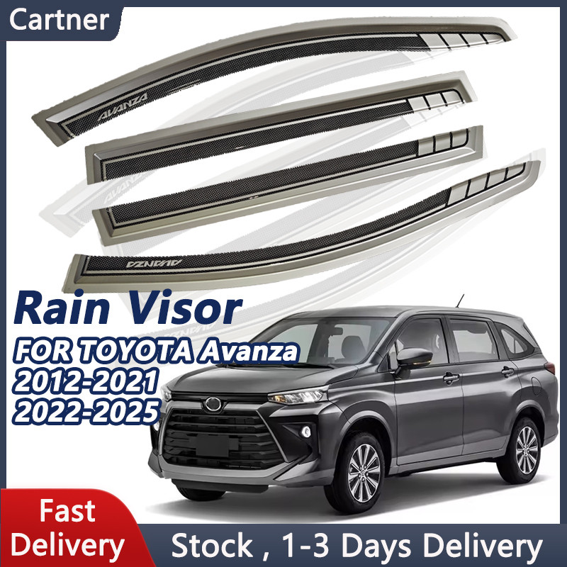 Toyota Avanza 2012-2025 Rain Visor Door Visor Rain Guard Window Visor ...