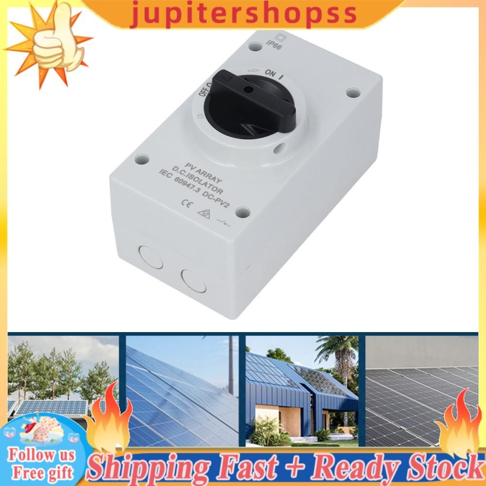 Jupitershopss Generic PV DC Disconnect Switch 1000V 32A Photovoltaic Solar Isolator IP66 ...