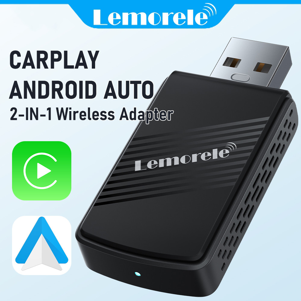 Lemorele Carplay Wireless Adapter Android Car Player Auto Wireless ...